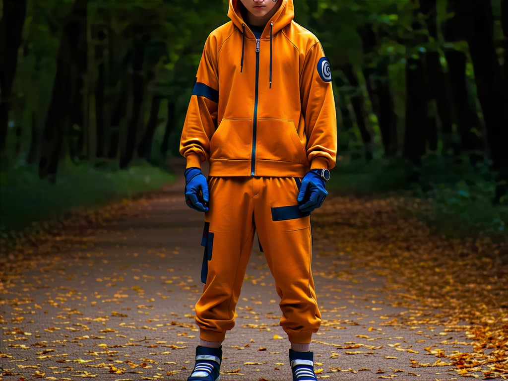 Striking a Pose Unleashing Casual Chic with Naruto Uzumaki's Iconic ...